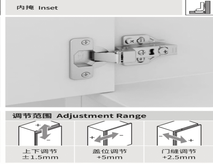 110° Full Overlay Soft Closing Hinge (With expanding dowels) – Kaizen ...