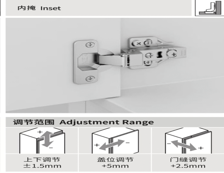 110° Full Overlay Soft Closing Hinge (With expanding dowels) – Kaizen ...